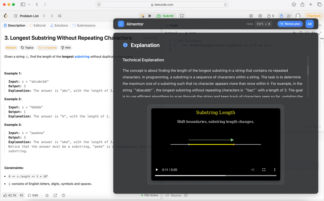 Almentor - AI Tutor for Complex Concepts